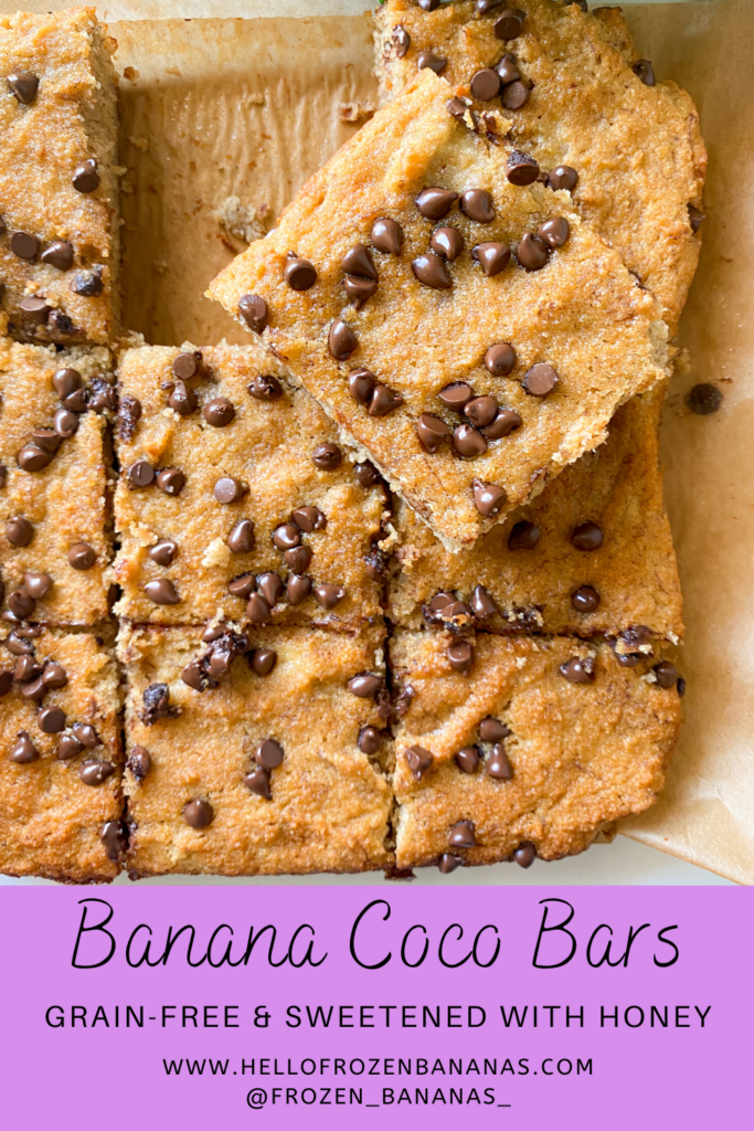 Banana Coco Bars - hellofrozenbananas.com