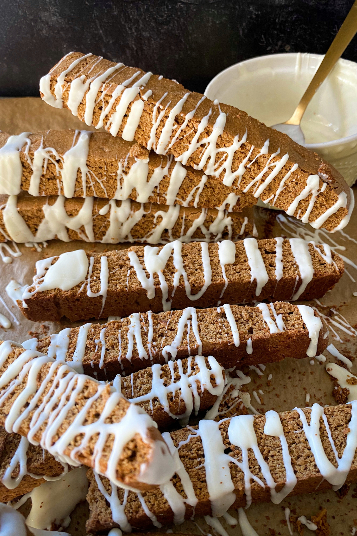 Gluten Free Gingerbread Biscotti - hellofrozenbananas.com