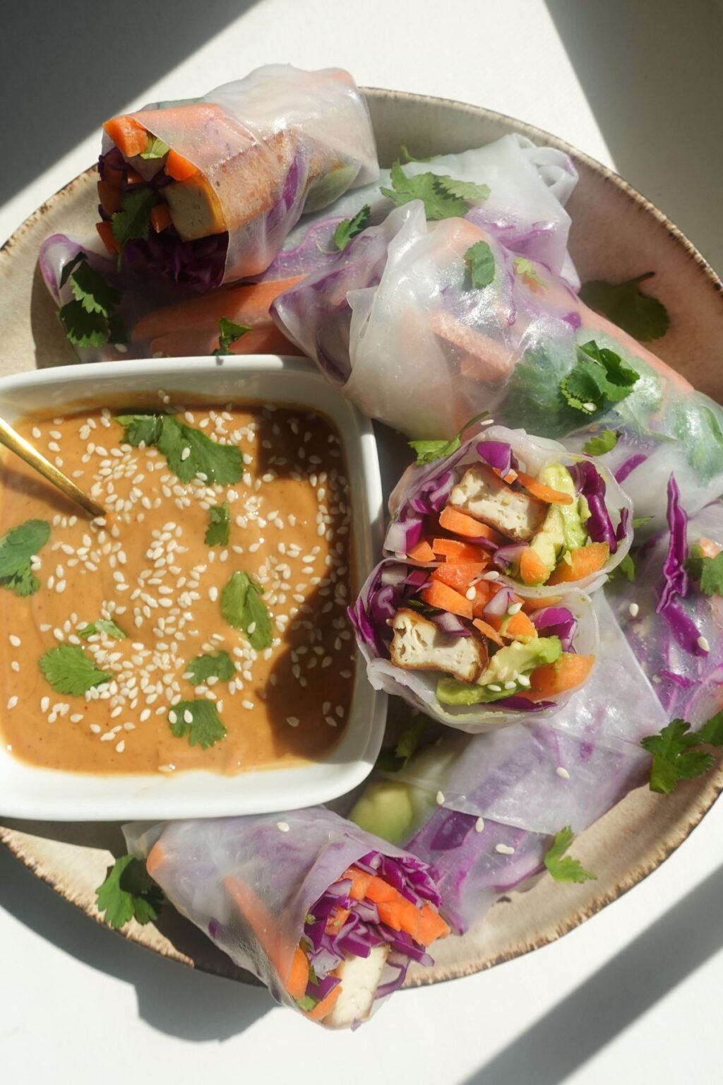 Tofu Summer Rolls - hellofrozenbananas.com