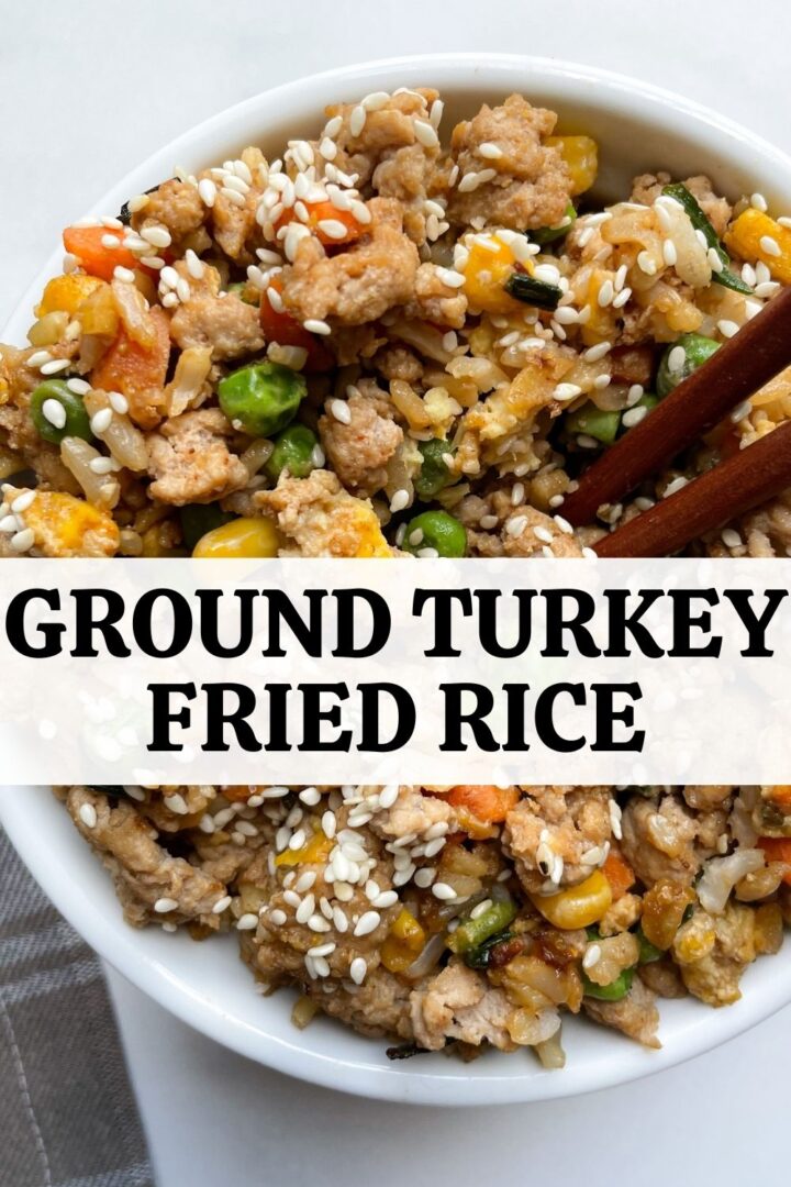 Ground Turkey Fried Rice (with Brown Rice) - hellofrozenbananas.com