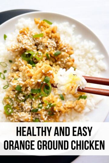 Healthy and Easy Orange Ground Chicken - hellofrozenbananas.com