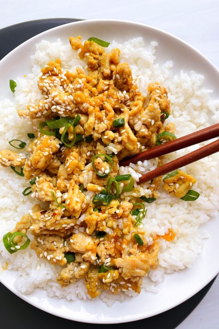 Healthy and Easy Orange Ground Chicken - hellofrozenbananas.com