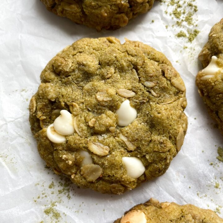 Chewy Oatmeal Matcha Cookies (Gluten Free) - hellofrozenbananas.com