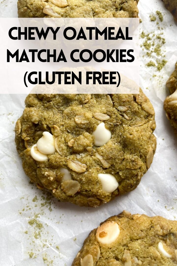 Chewy Oatmeal Matcha Cookies (Gluten Free) - hellofrozenbananas.com