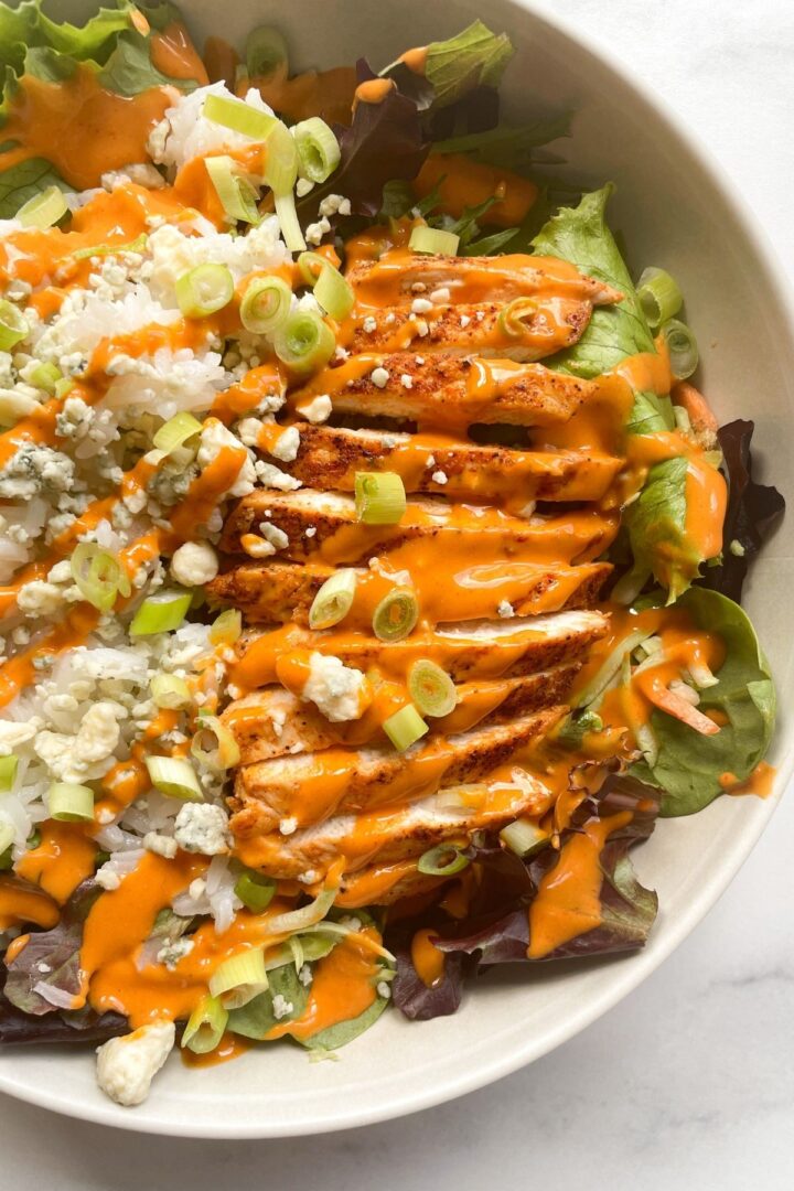 Buffalo Chicken Rice Bowl - hellofrozenbananas.com