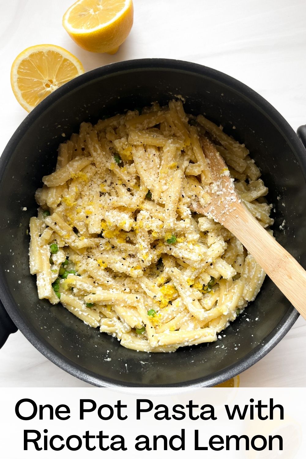One Pot Pasta with Ricotta and Lemon - hellofrozenbananas.com
