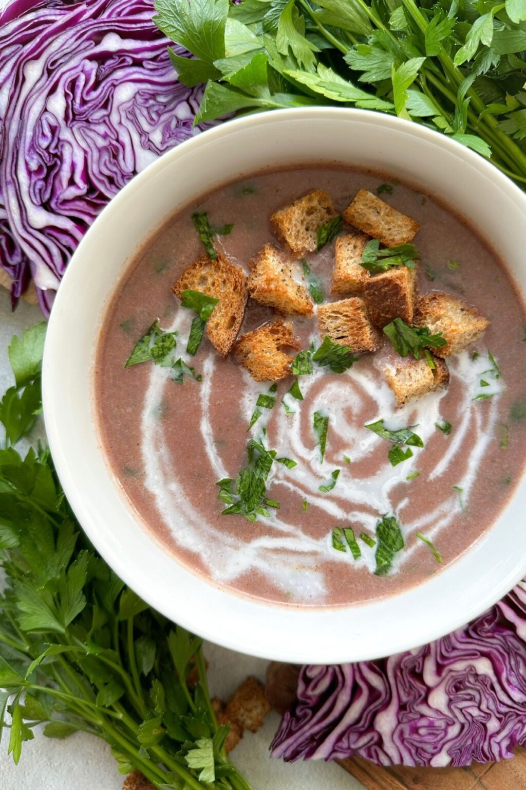 Red Cabbage Soup - hellofrozenbananas.com