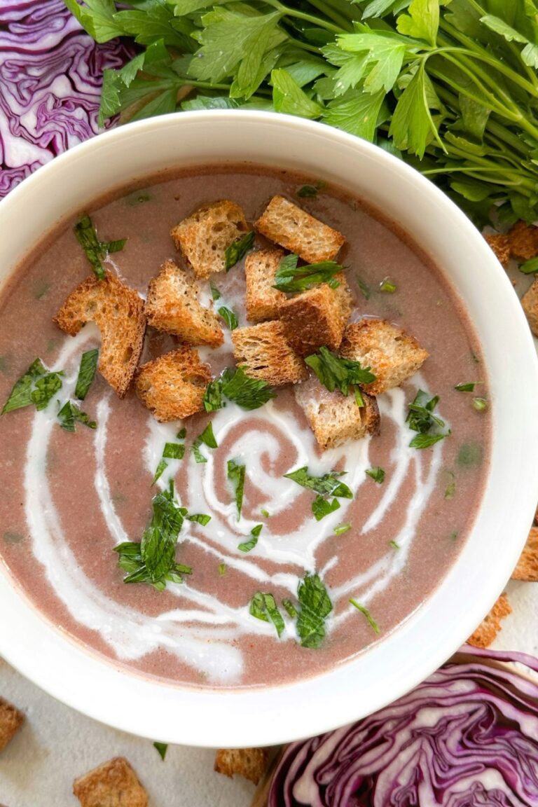 Red Cabbage Soup - hellofrozenbananas.com