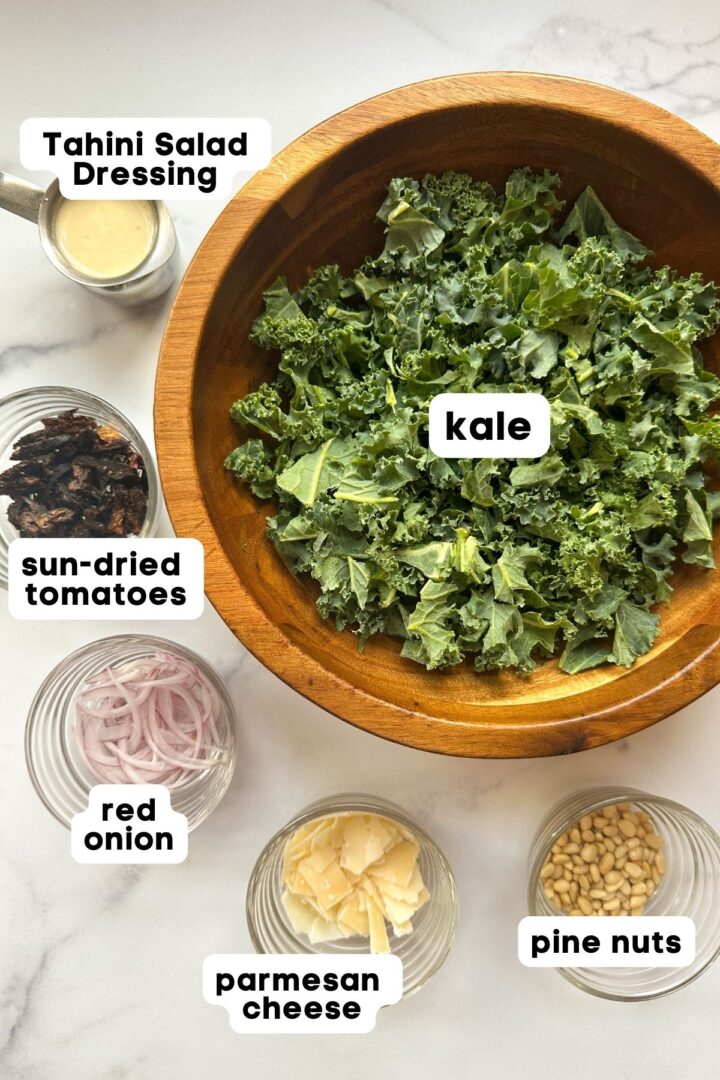 Tahini Kale Salad - hellofrozenbananas.com