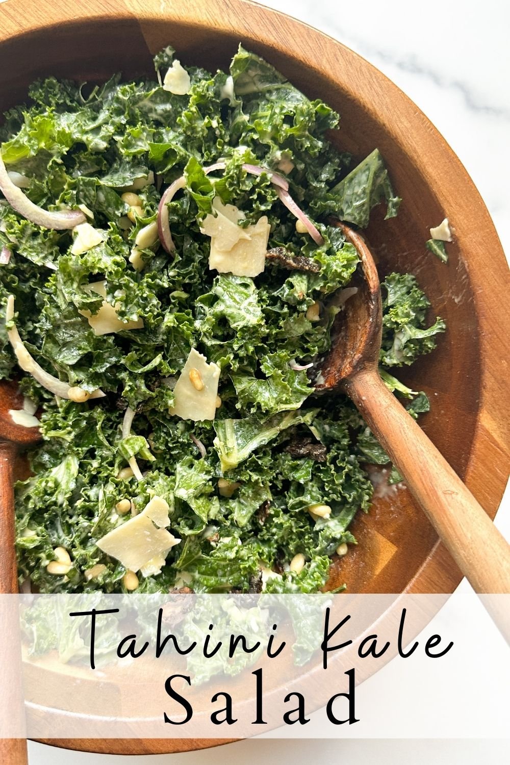 Tahini Kale Salad - hellofrozenbananas.com