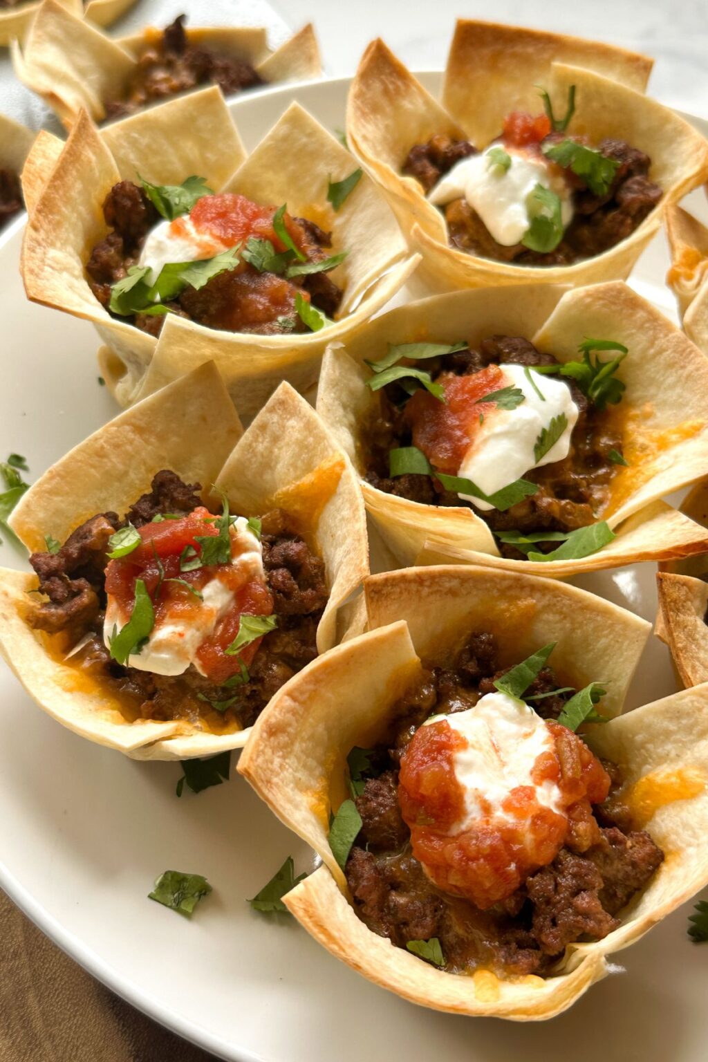 Taco Cups with Tortillas - hellofrozenbananas.com
