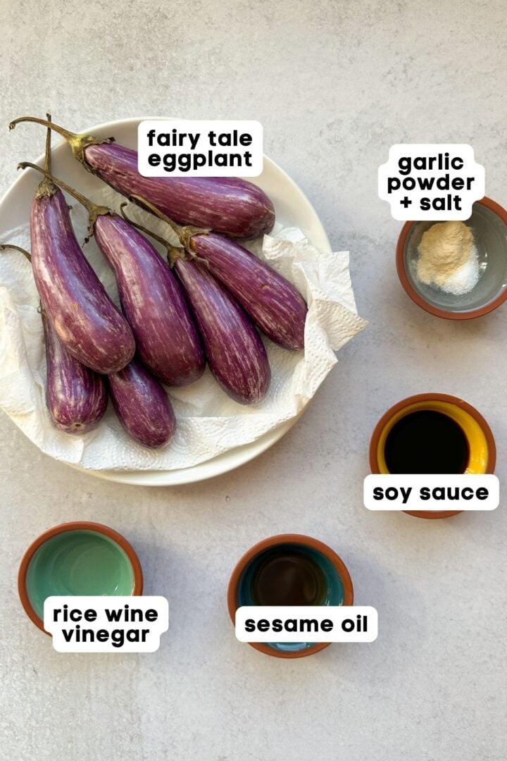 Fairy Tale Eggplant with Sesame Soy Marinade - hellofrozenbananas.com