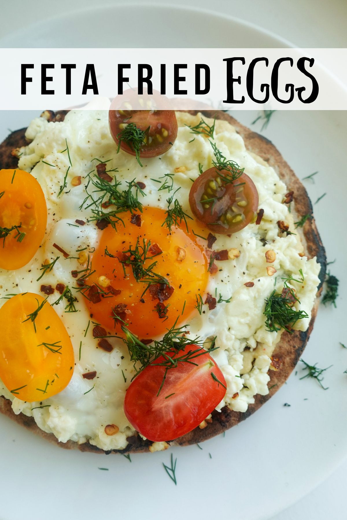 Feta Fried Eggs - hellofrozenbananas.com